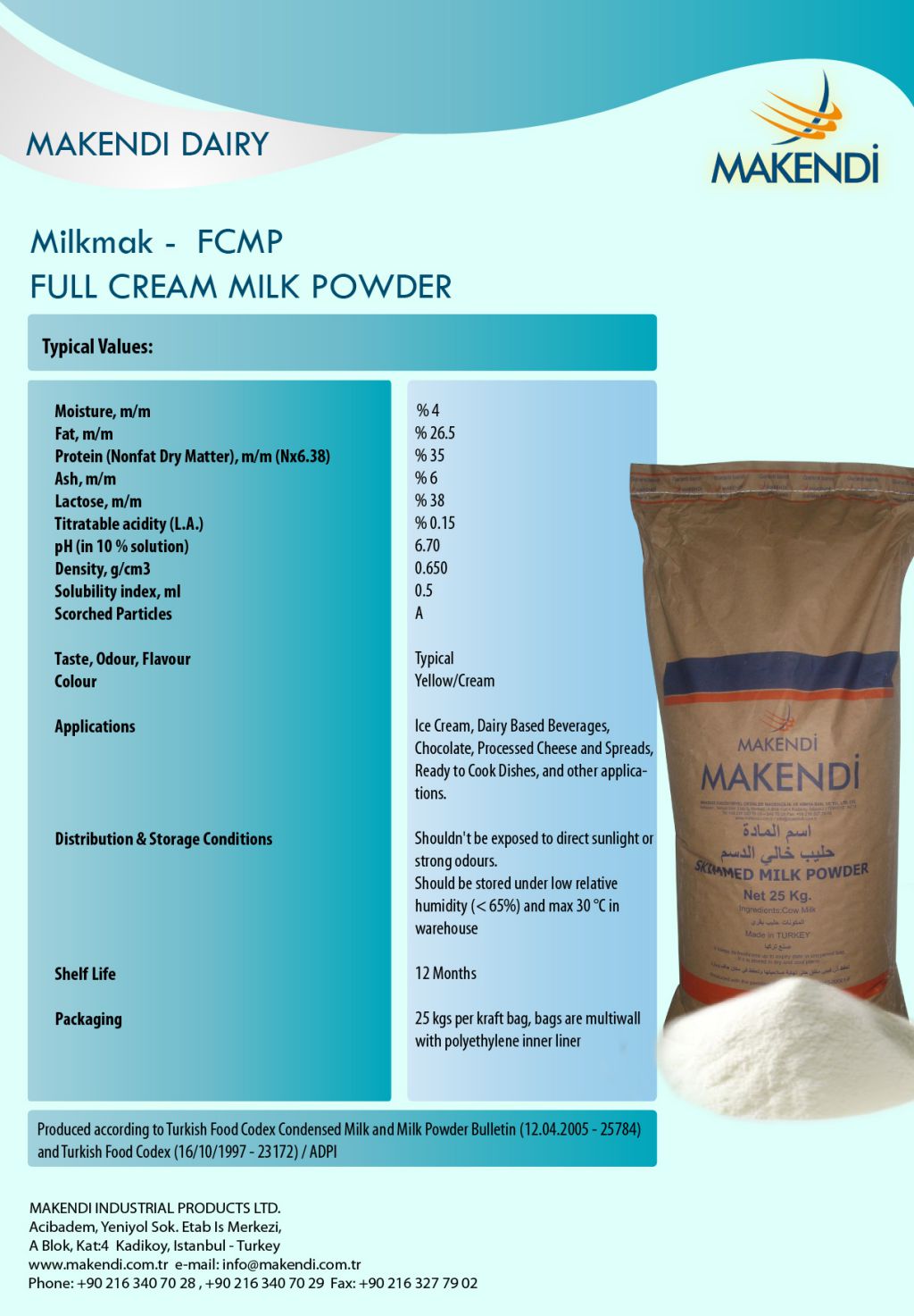 Full Cream Milk Powder - Makendi Worldwide
